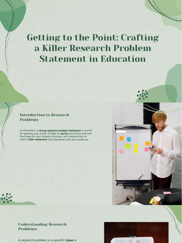 Crafting Effective Education Research Problems | PDF | Career & Growth