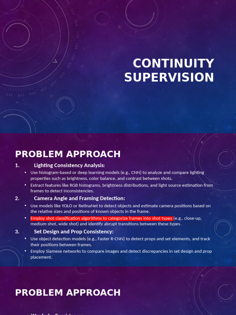 Conitnuity Supervision Problem Approach | PDF | Computer Vision ...