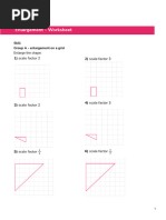 Math Enlargement Practice | PDF | Shape | Area