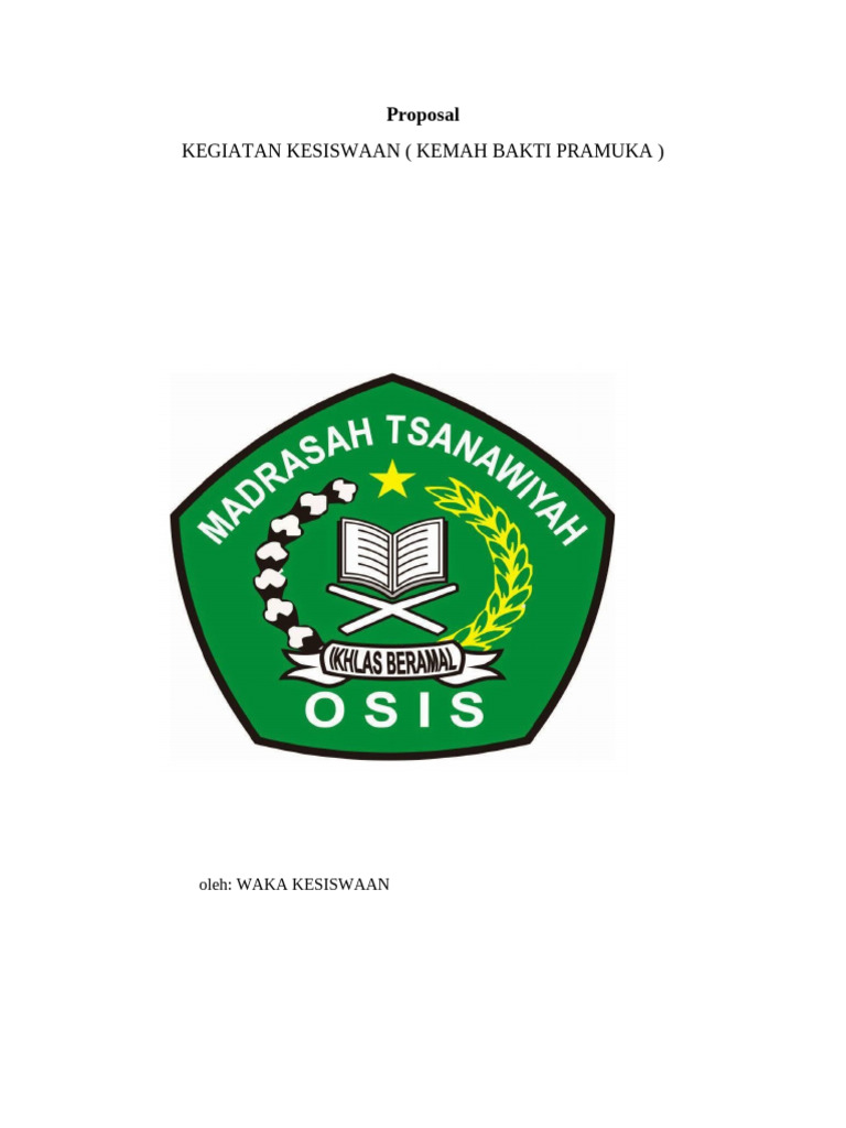 Proposal Kemah | PDF | Karier & Perkembangan