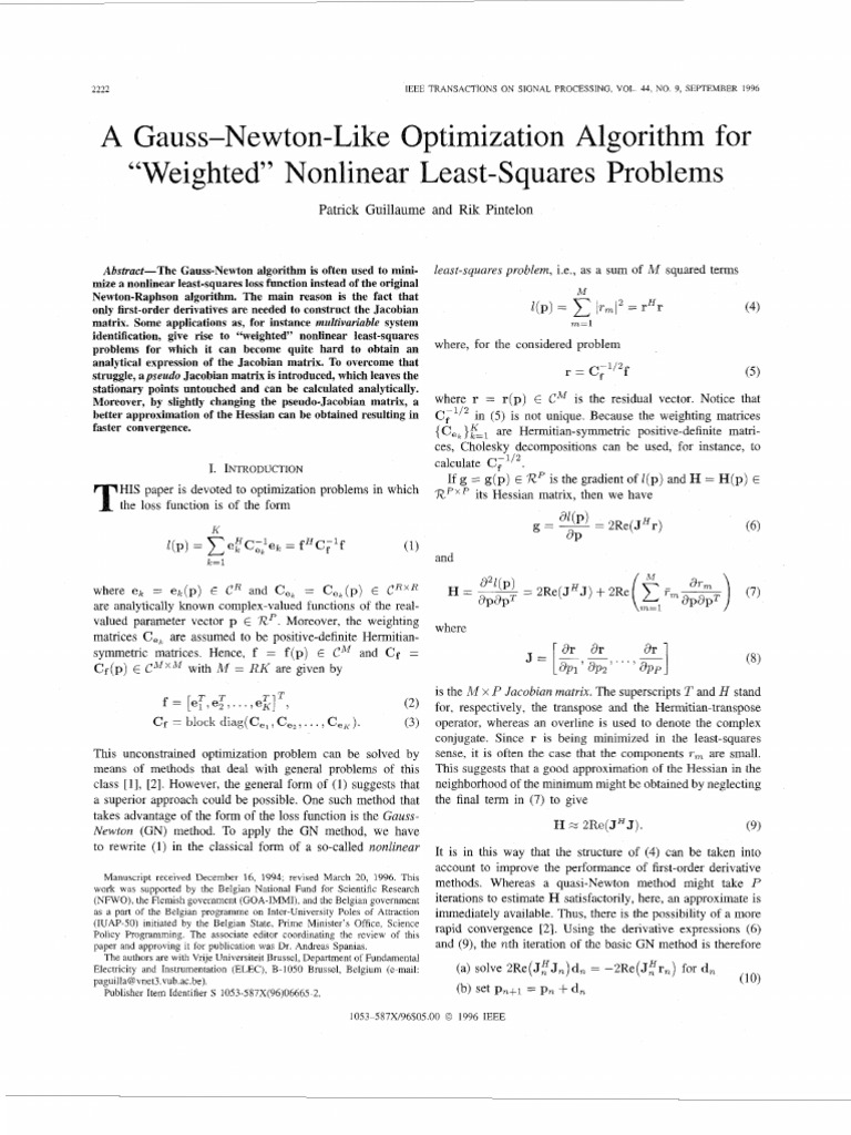 Least-Squares Problem, I.e., As A Sum Of: R Not | PDF | Matrix ...