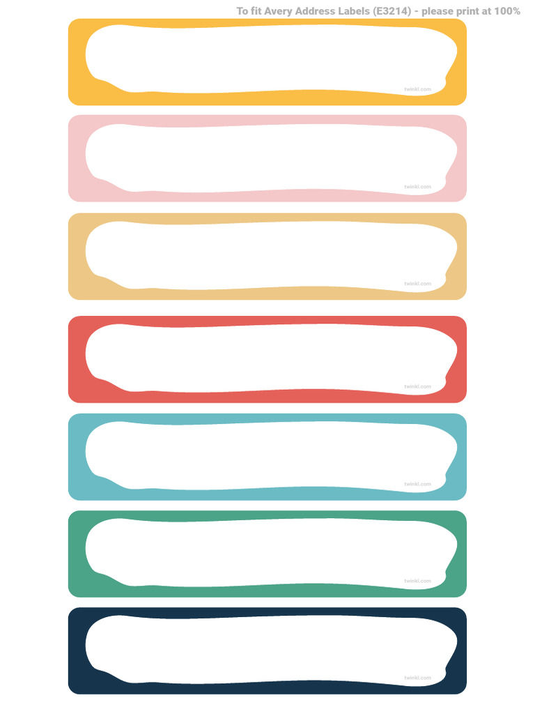 Blank Drawer Labels | PDF