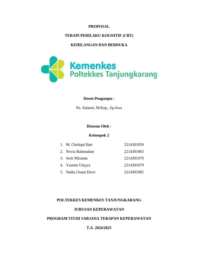 CBT untuk Mengatasi Duka dan Kehilangan | PDF