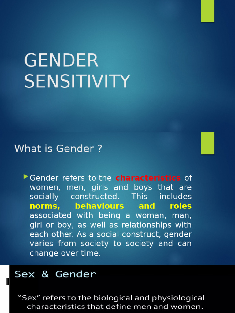 Gender Sensitivity Induction | PDF