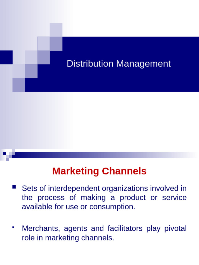 Distribution Management | PDF | Marketing | Business