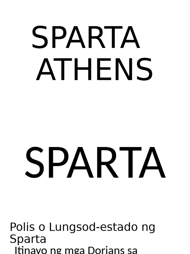 Sparta at Athens | PDF