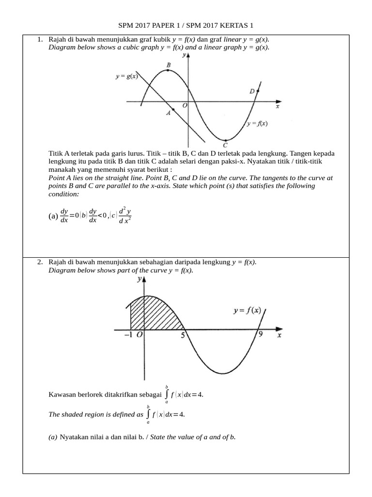SPM 2017 Paper 1 | PDF
