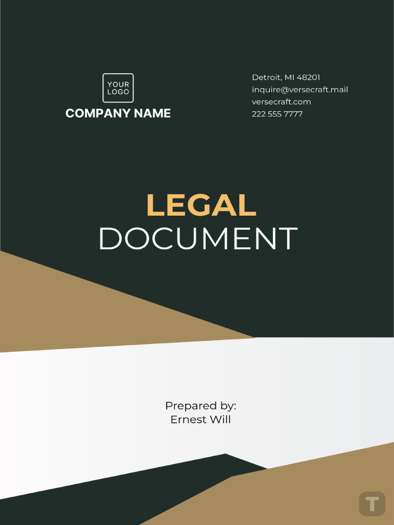 Legal Document Template - Edit Online & Download Example | PDF