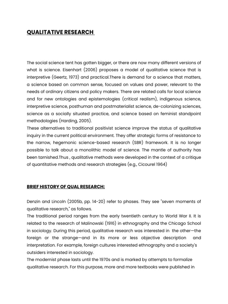 Qualitative Reserach Intro | PDF | Methodology | Qualitative Research