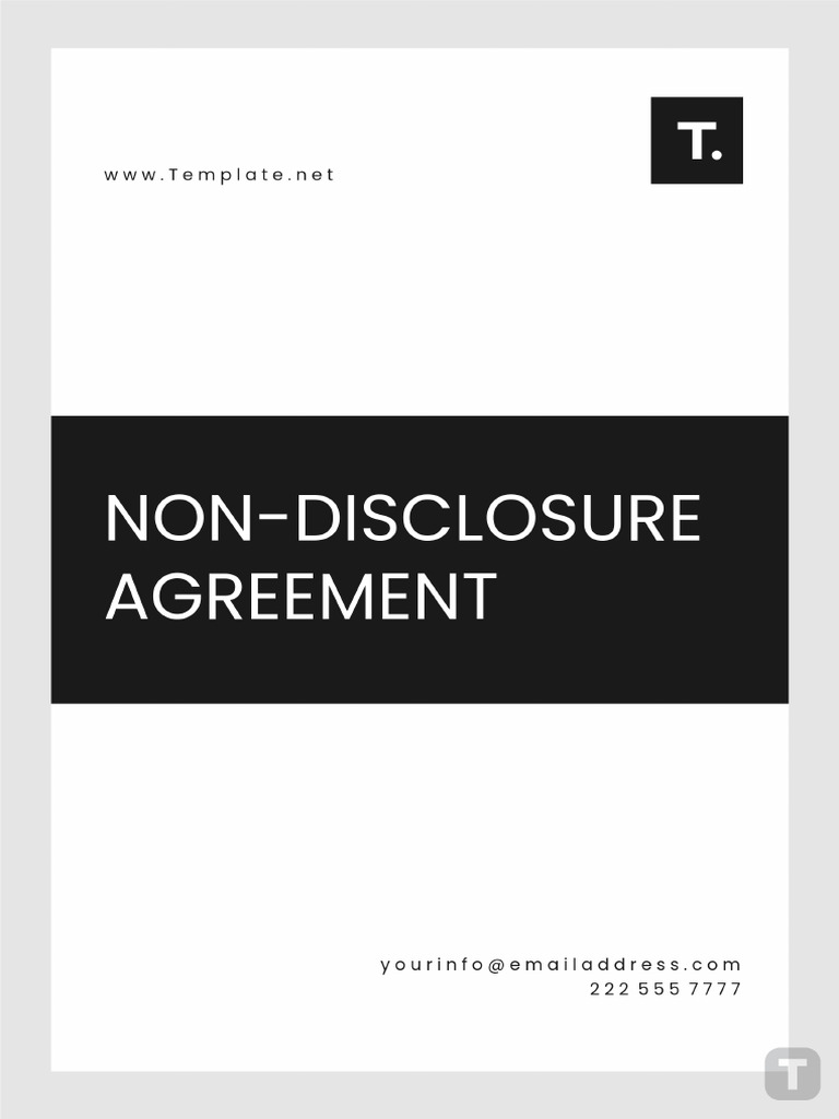 Non-Disclosure Agreement (NDA) Template - Edit Online & Download ...