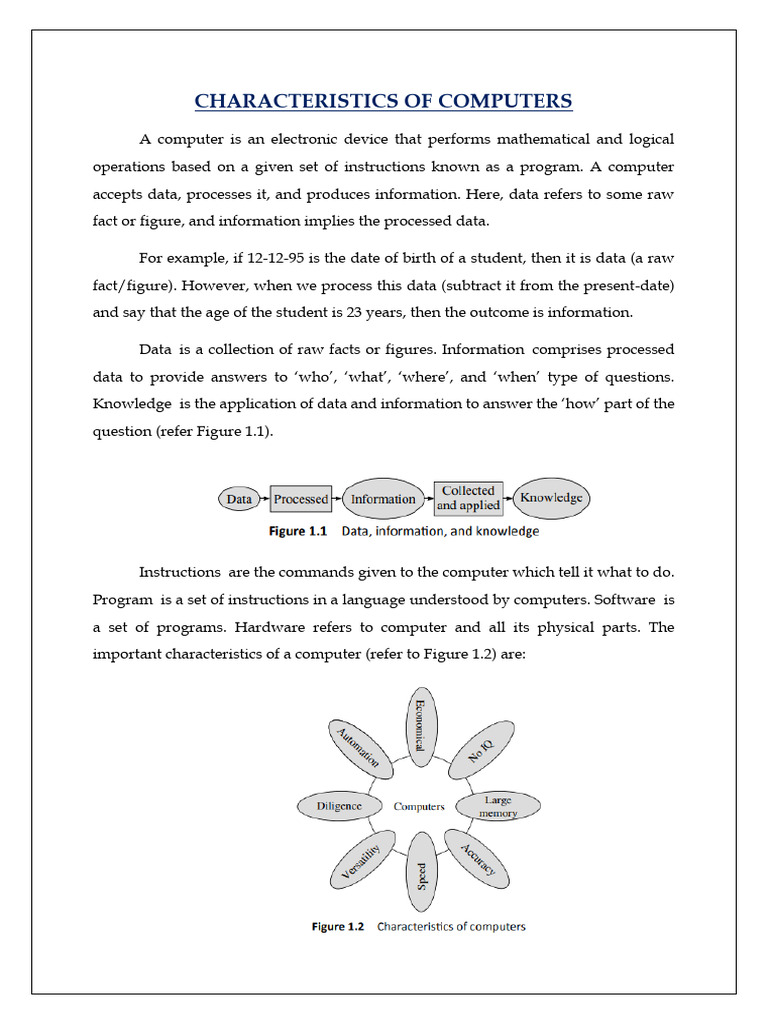 UNIT 1 | PDF | Computer Data Storage | Central Processing Unit