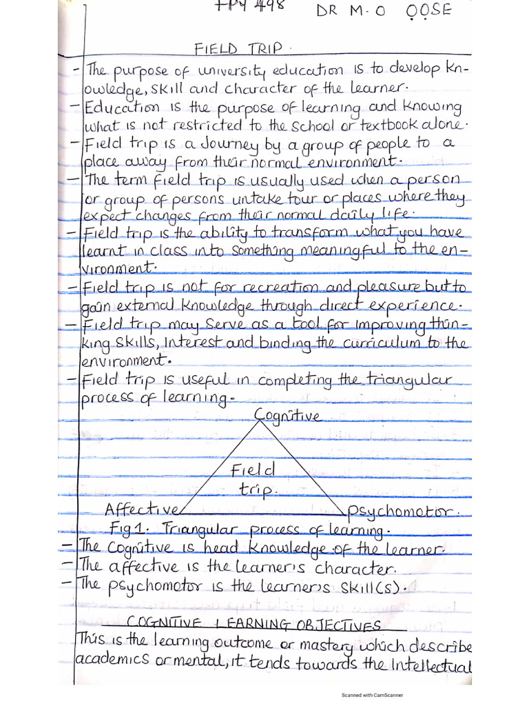 FPY 498 (Field Trip) | PDF