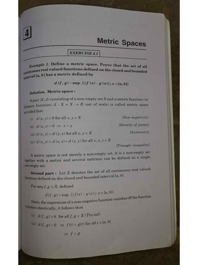Real Analysis Chapter 4 Sem.5 Solution | PDF