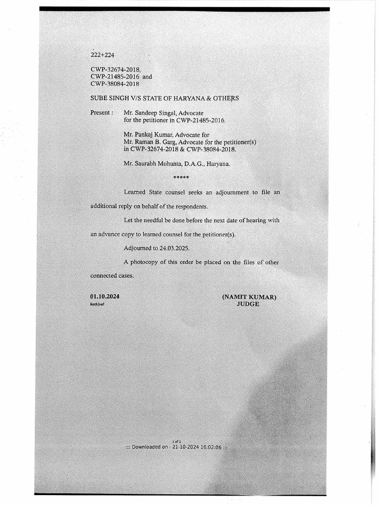 Sube Singh VS State of Haryana | PDF