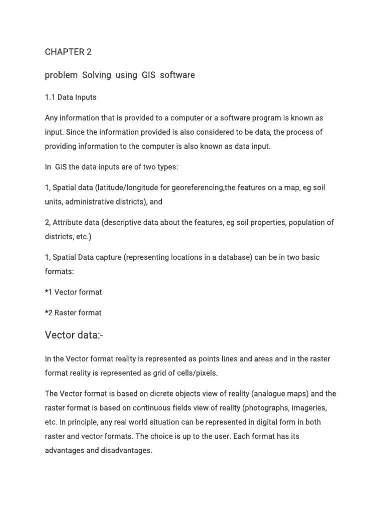 CHAPTER 2 GIS | PDF