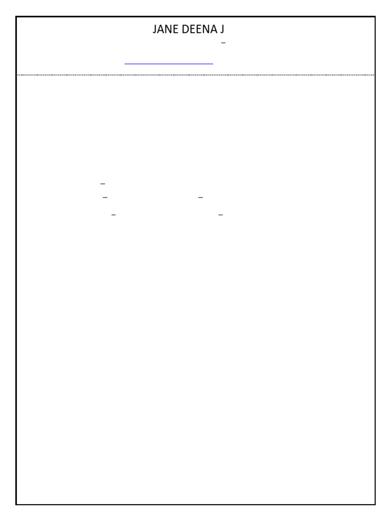 Resume - Jane-1 | PDF