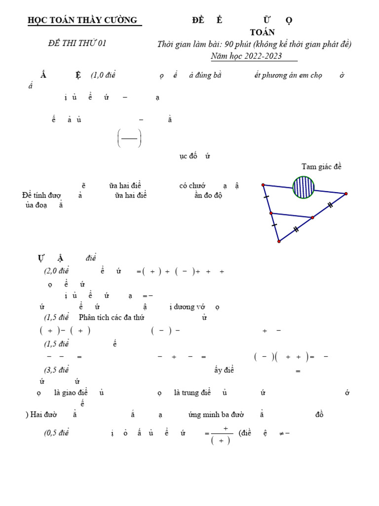 Upkenh de 01 de Kiem Tra Giua Hoc Ki 1 Toan 8 Nam 2022 2023 1 | PDF