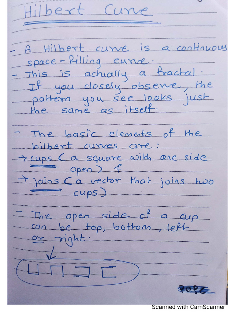 Hilbert Curve | PDF