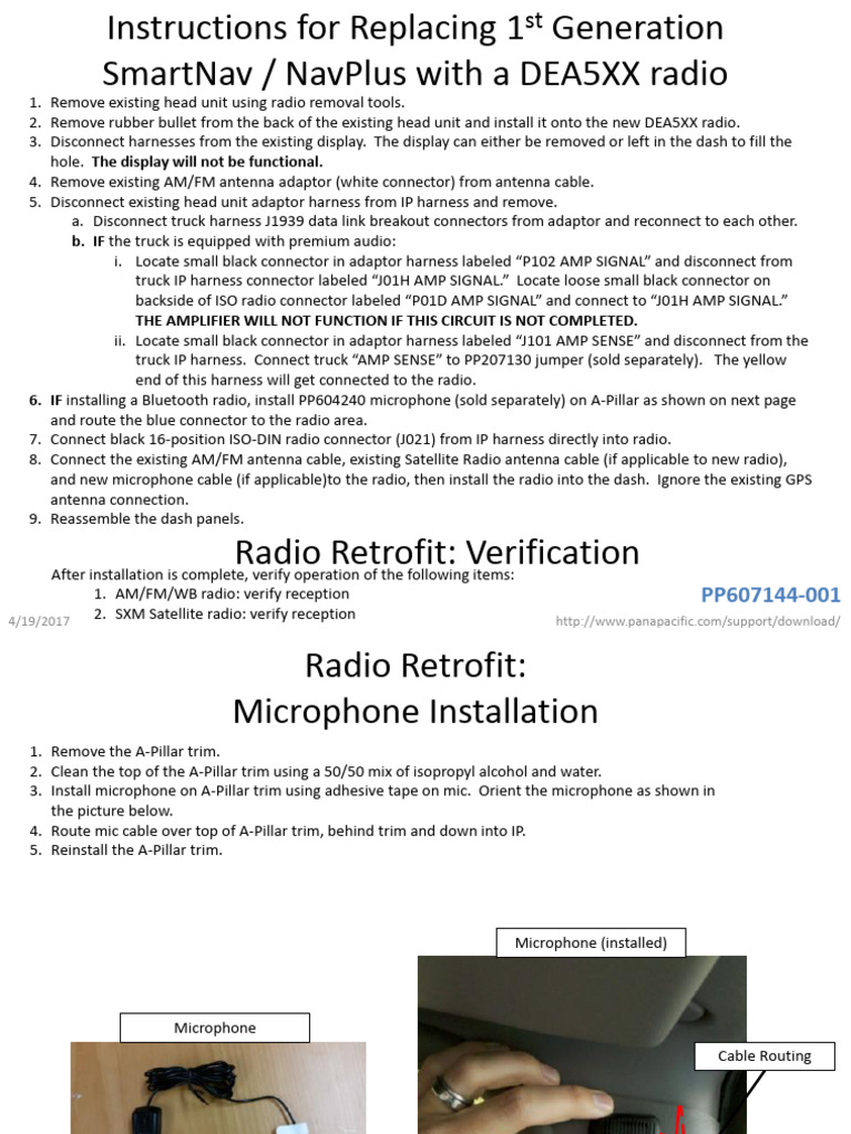 Delphi Retrofit Guide PP607144-001 | PDF | Radio | Microphone