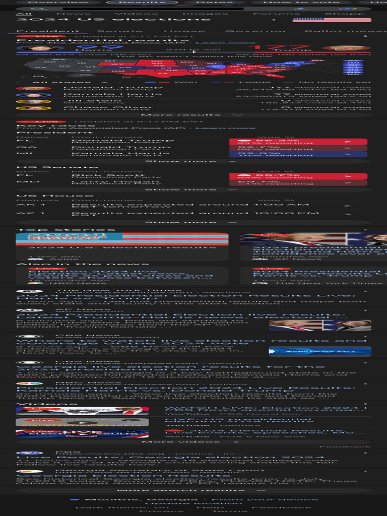 2024 Presidential Election Live Results | PDF | Presidency Of The ...