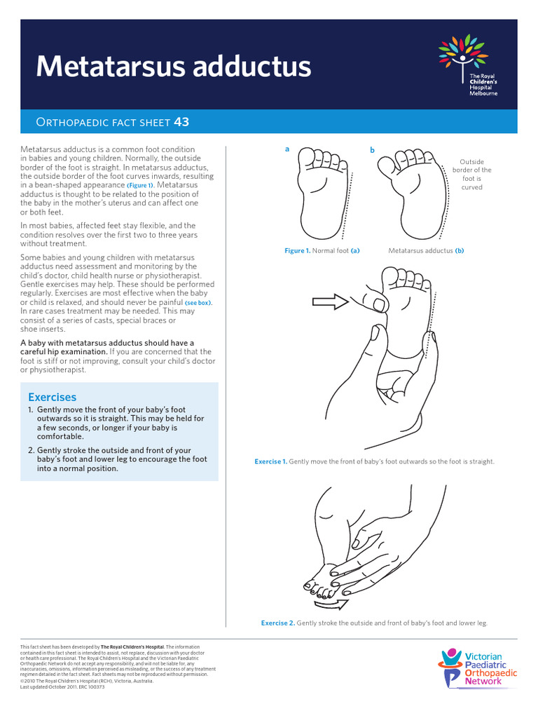 Metatarsus Adductus in Infants: Management | PDF | Foot | Medical ...