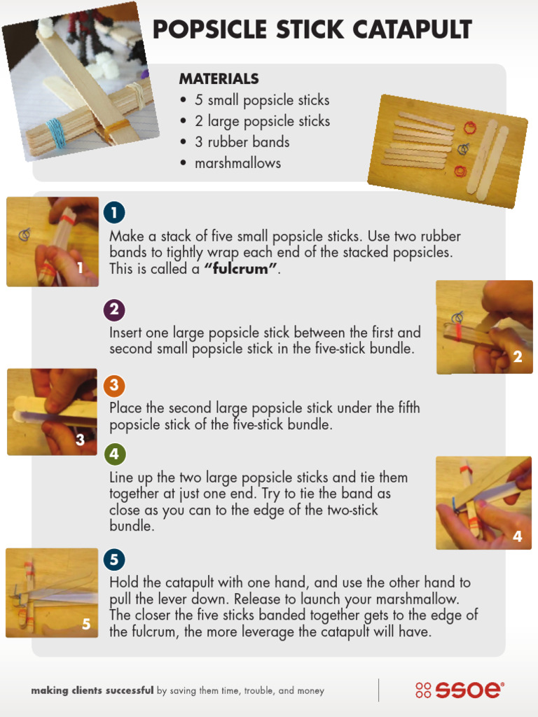 Popsicle Stick Catapult | PDF | Force | Acceleration