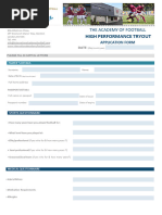 Mamelodi Sundowns Trial Entry Forms 2025 | PDF