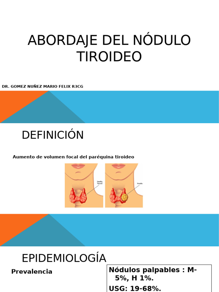 Abordaje del Nódulo Tiroideo: Guía Clínica | PDF | Tiroides | Glándulas