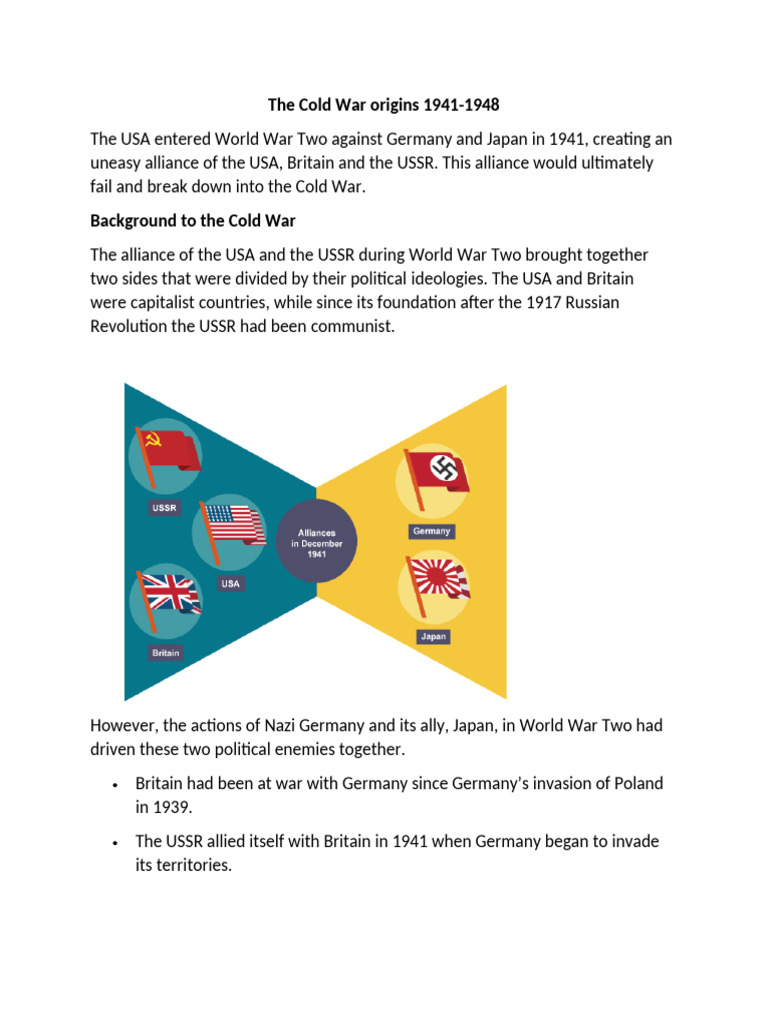 The Cold War Origins 1941 NEW | PDF | Cold War | Soviet Union