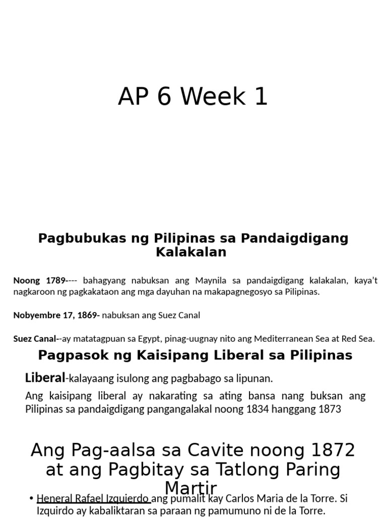 AP 6 Week 1 | PDF