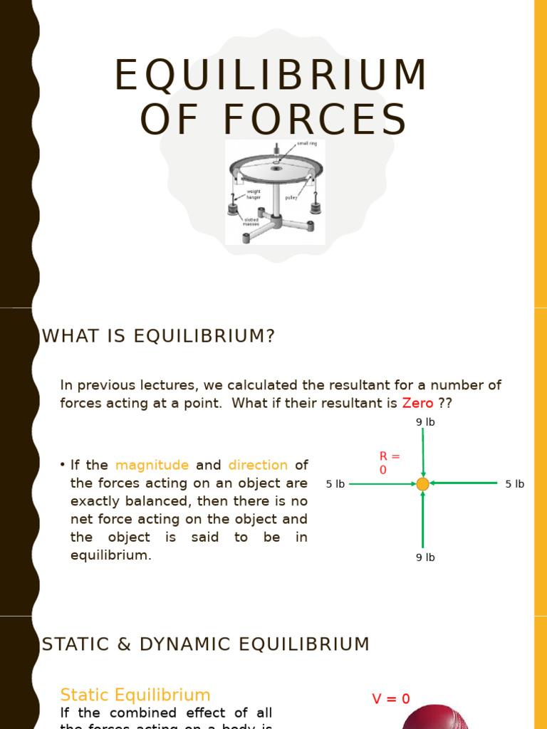 Equillibrium of Forces | PDF | Force | Physical Phenomena