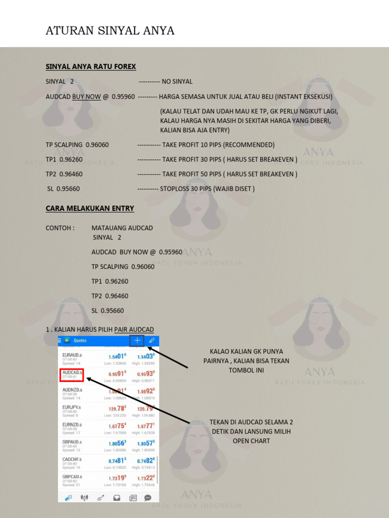 Aturan Jual&Beli Dari SInyal Anya | PDF