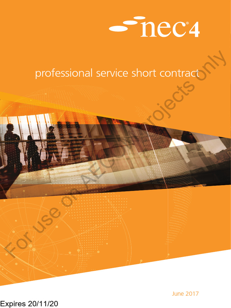 NEC4 Professional Service Short Contract (PSSC) | PDF | Business