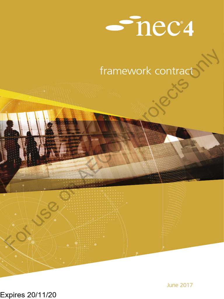 NEC4 Framework Contract (FC) | PDF | Business