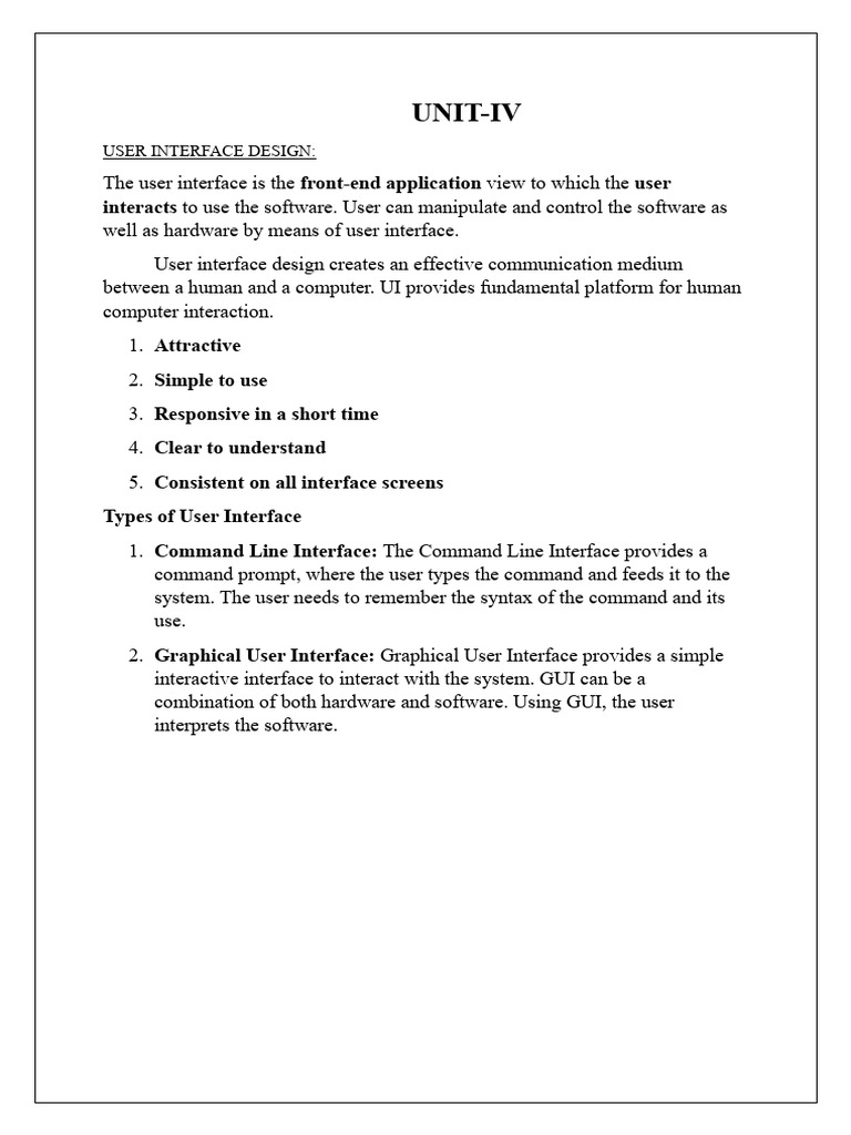 Unit-Iv: Front-End Application User Interacts | PDF | Human–Computer Interaction | Graphical ...