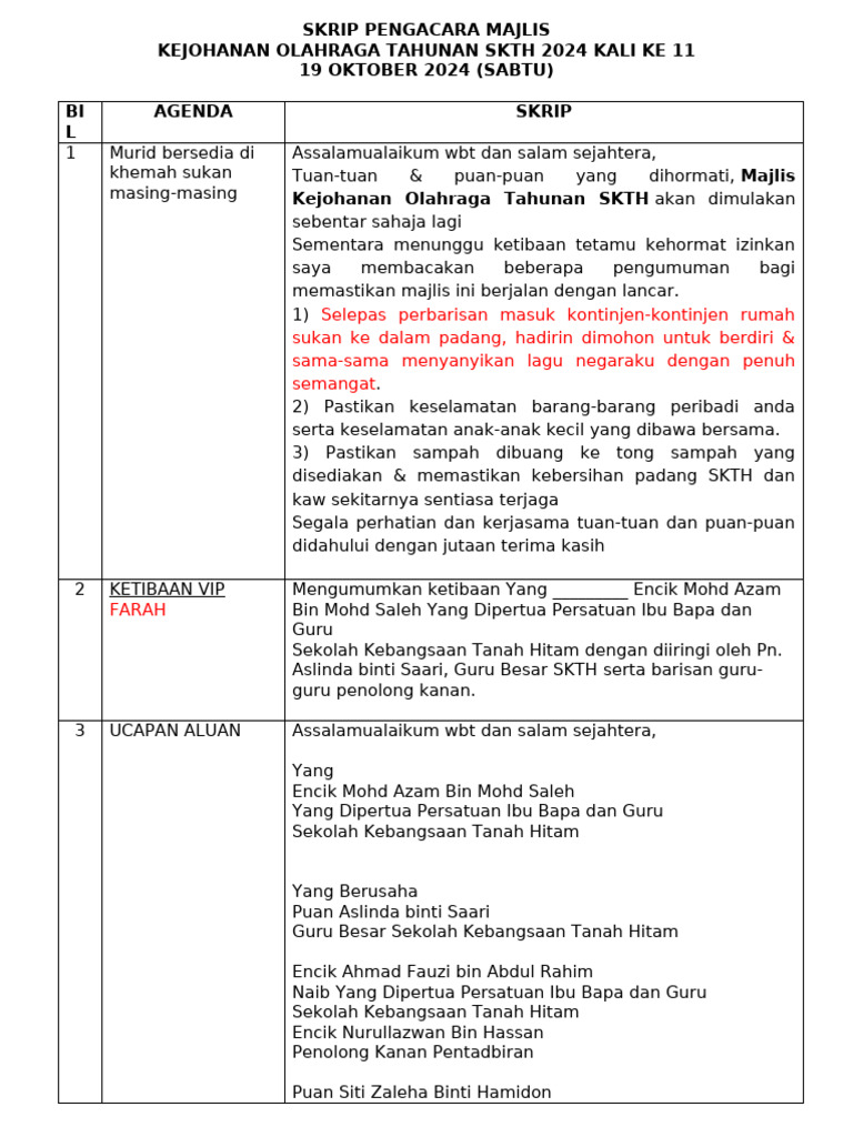 SKRIP KEJOHANAN SUKAN | PDF