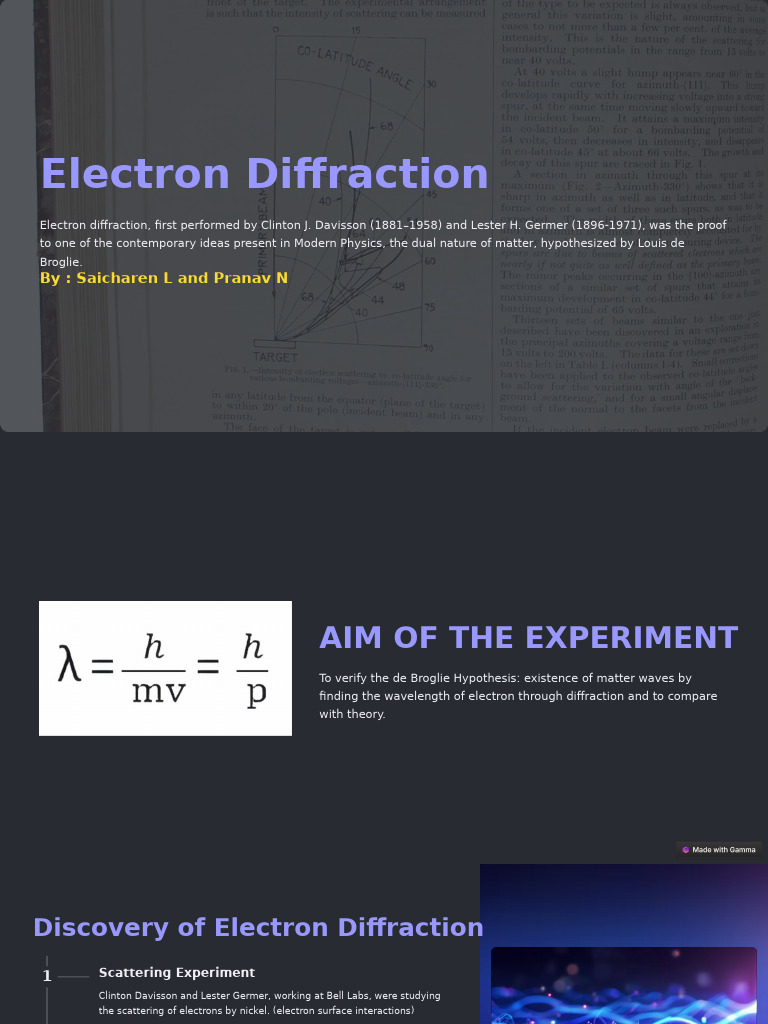 Electron Diffraction | PDF | Materials Science | Physical Chemistry