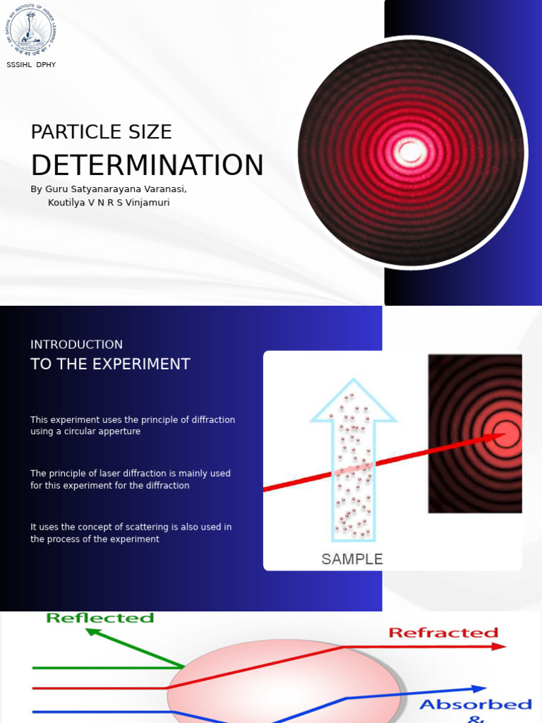 Laser Diffraction Particle Size Analysis | PDF | Diffraction ...