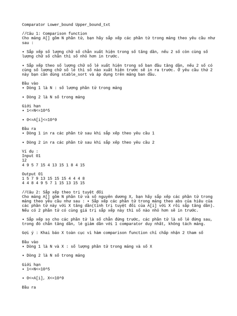 Comparator Lower - Bound Upper - Bound | PDF