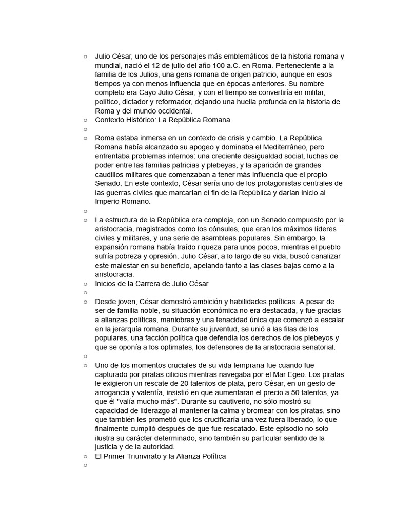 Julio Cesar | PDF | Julio César | Republica Romana