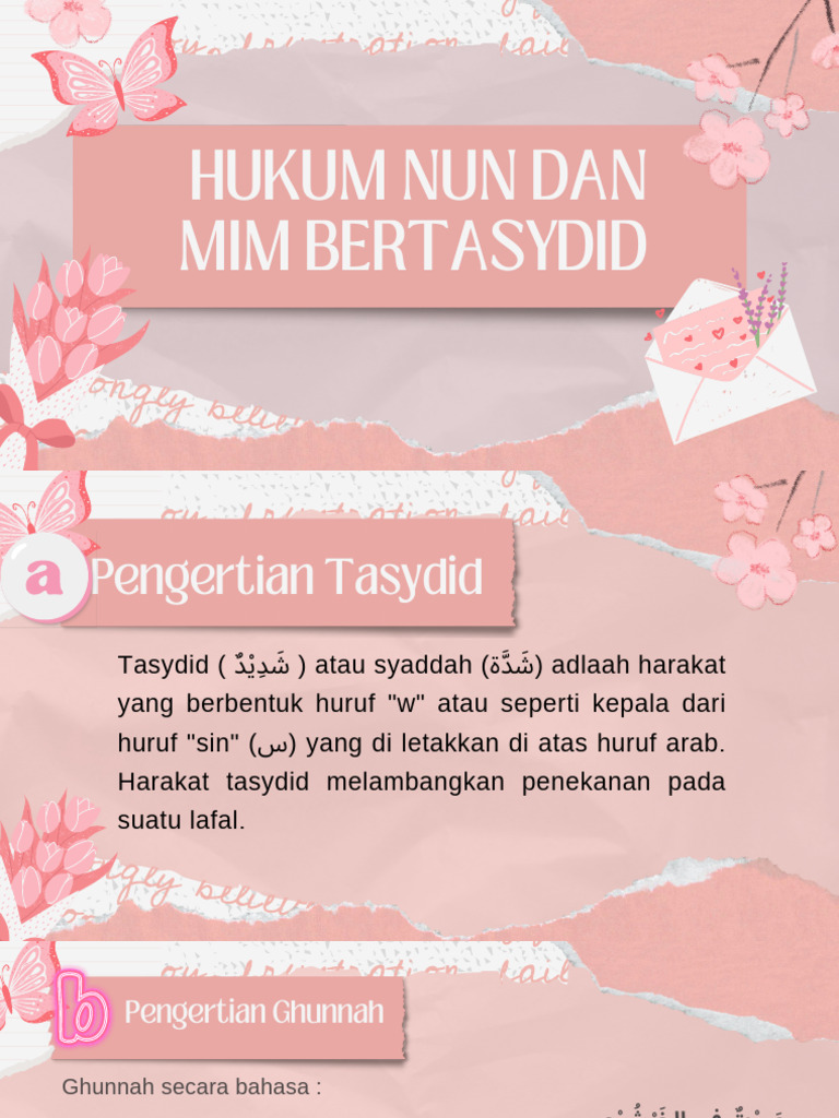 Nun Dan Mim Bertasydid Lirah | PDF