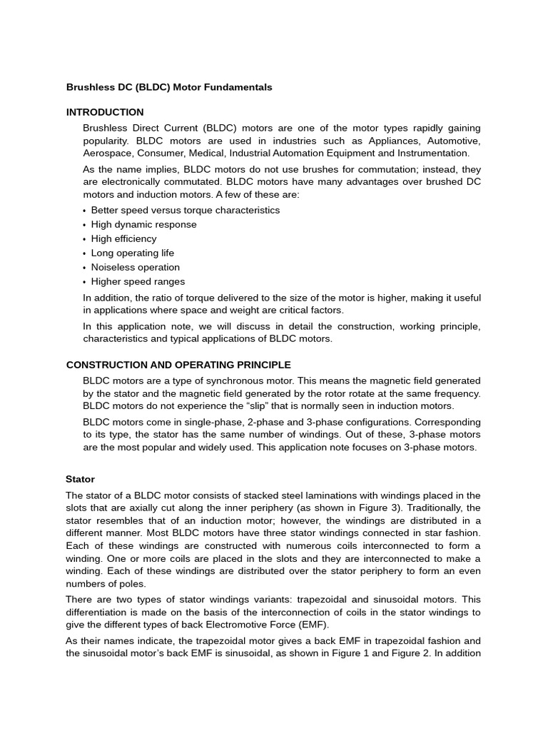 Understanding BLDC Motors | PDF | Electric Motor | Machines