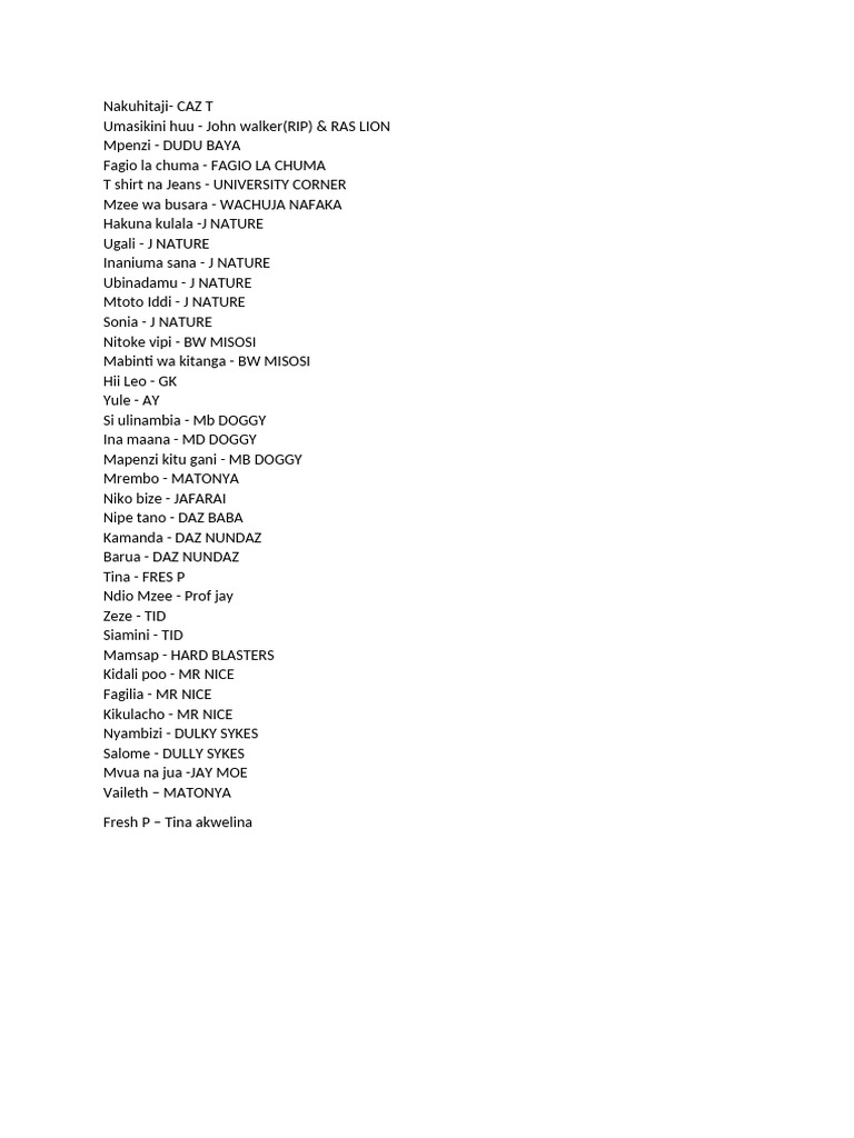 Bongo Fleva | PDF | Art | Religion & Spirituality