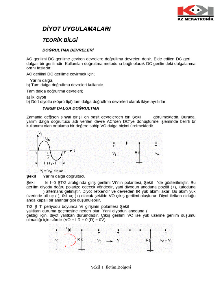 Temel Elektronik Lab. Deney3 Föyü | PDF