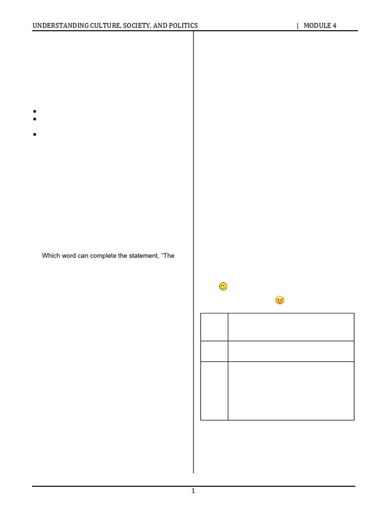MODULE-4-UCSP | PDF | Symbols | Society