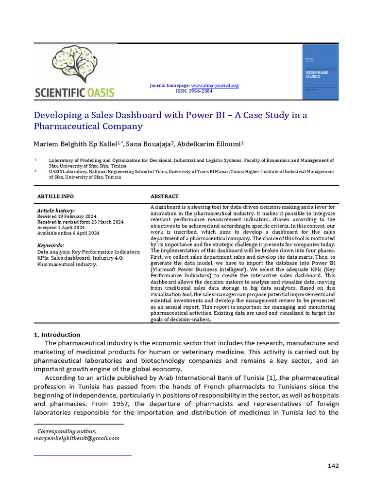 2024 A11 - 38 - Kallel+et+al | PDF | Performance Indicator | Pharmacy