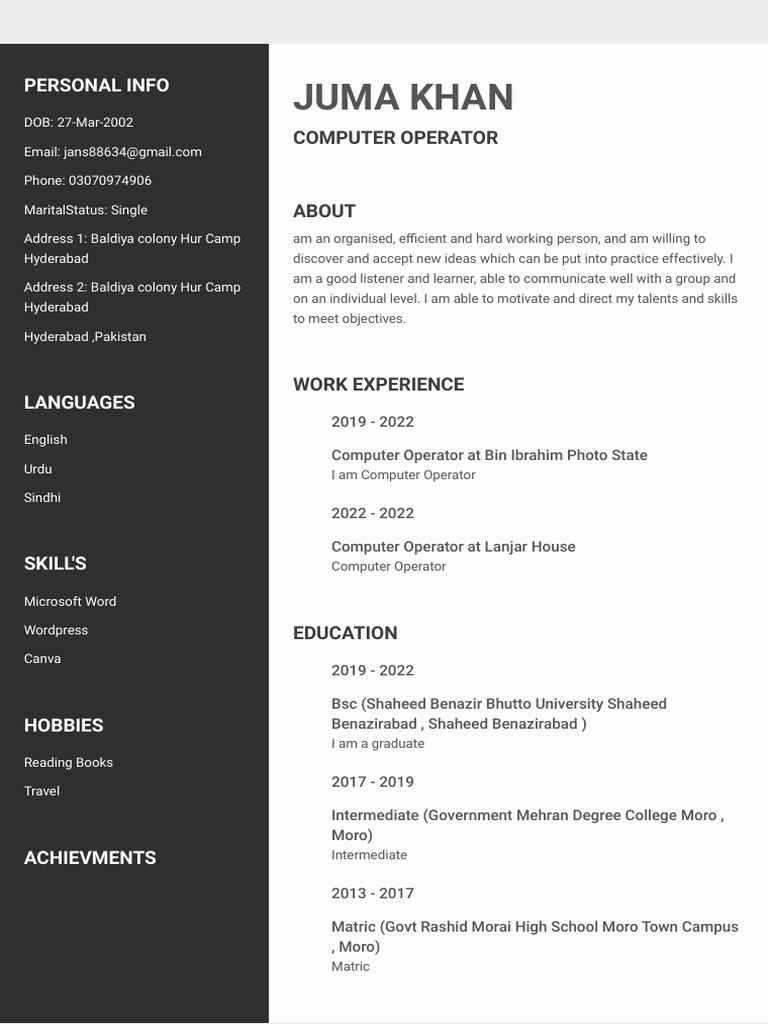 My CV | PDF
