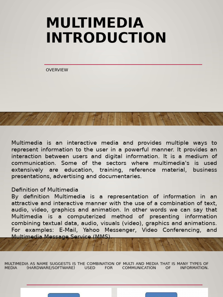 Multimedia Introduction | PDF | Computer Data Storage | Computer Monitor