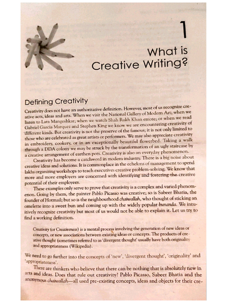 Creativity and Creative Writing | PDF
