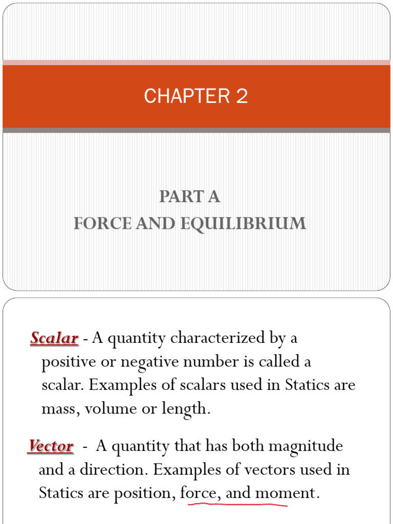 Statics: Force and Equilibrium | PDF | Euclidean Vector | Force